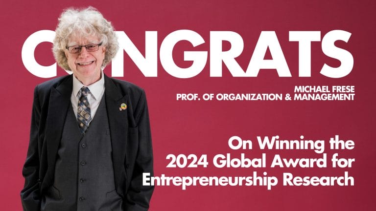 Asia Business School’s Professor Michael Frese Receives Prestigious ...